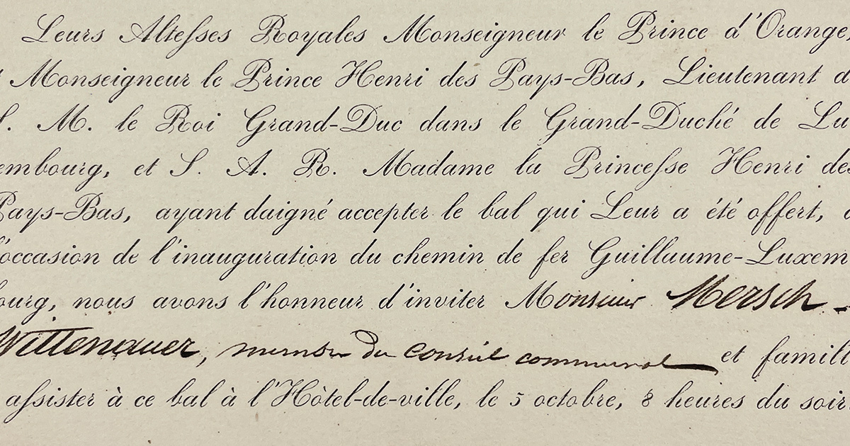 1859 : début de l’épopée du rail au Luxembourg - Bibliothèque nationale ...